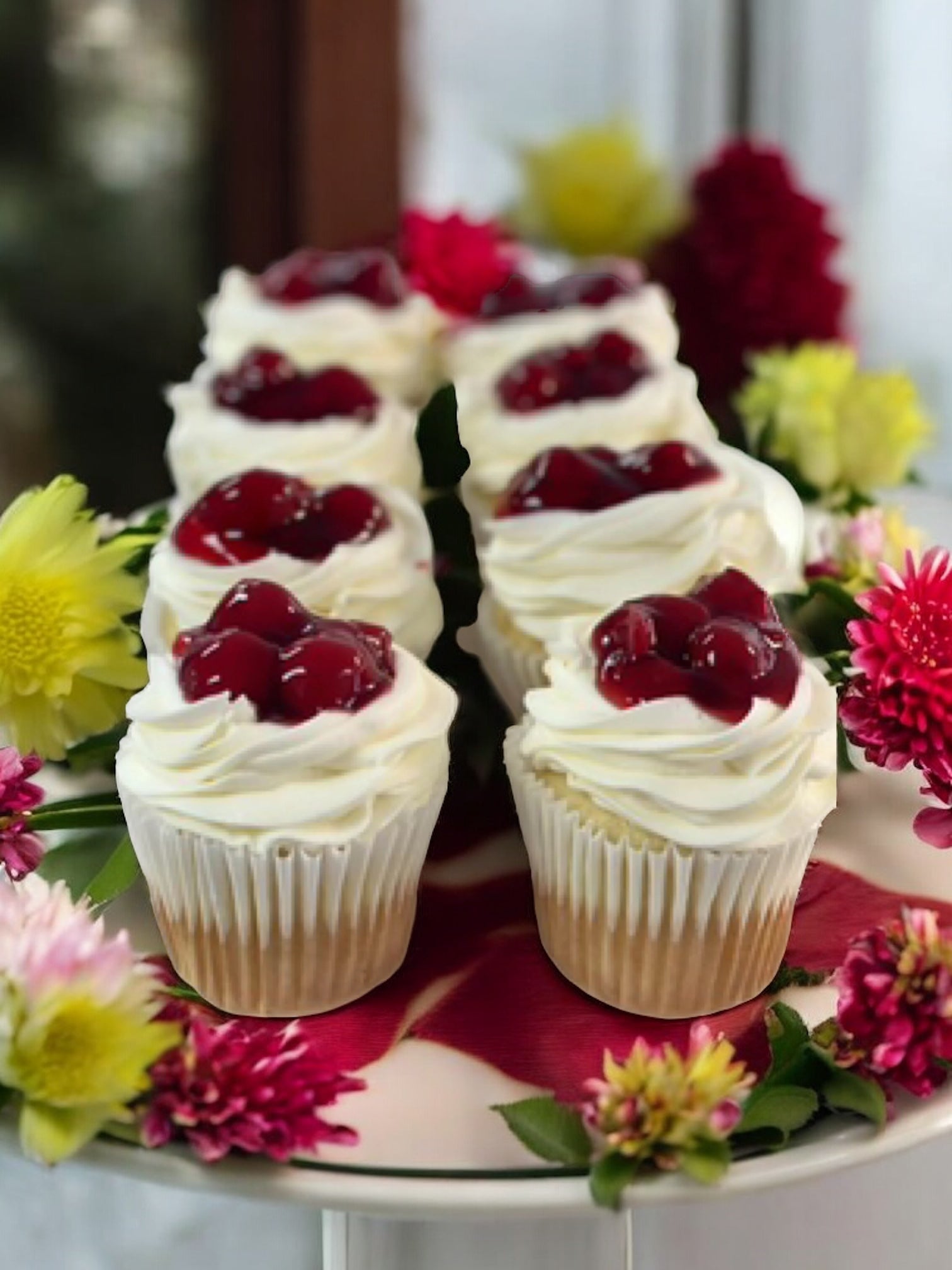 Cherry Cheesecake Cupcakes | The Treat Shoppe & Bakery