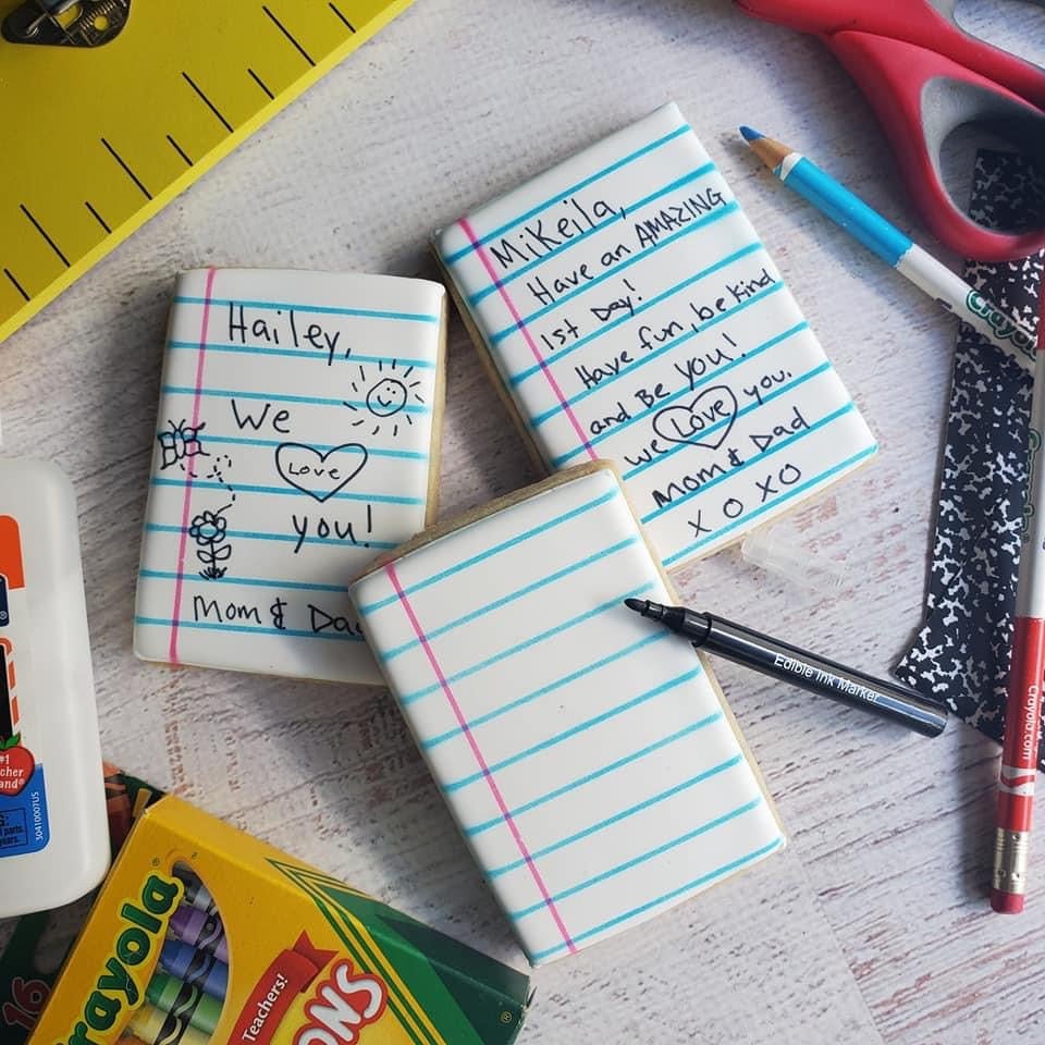 Edible Lunch Box Note Cookies | The Treat Shoppe & Bakery