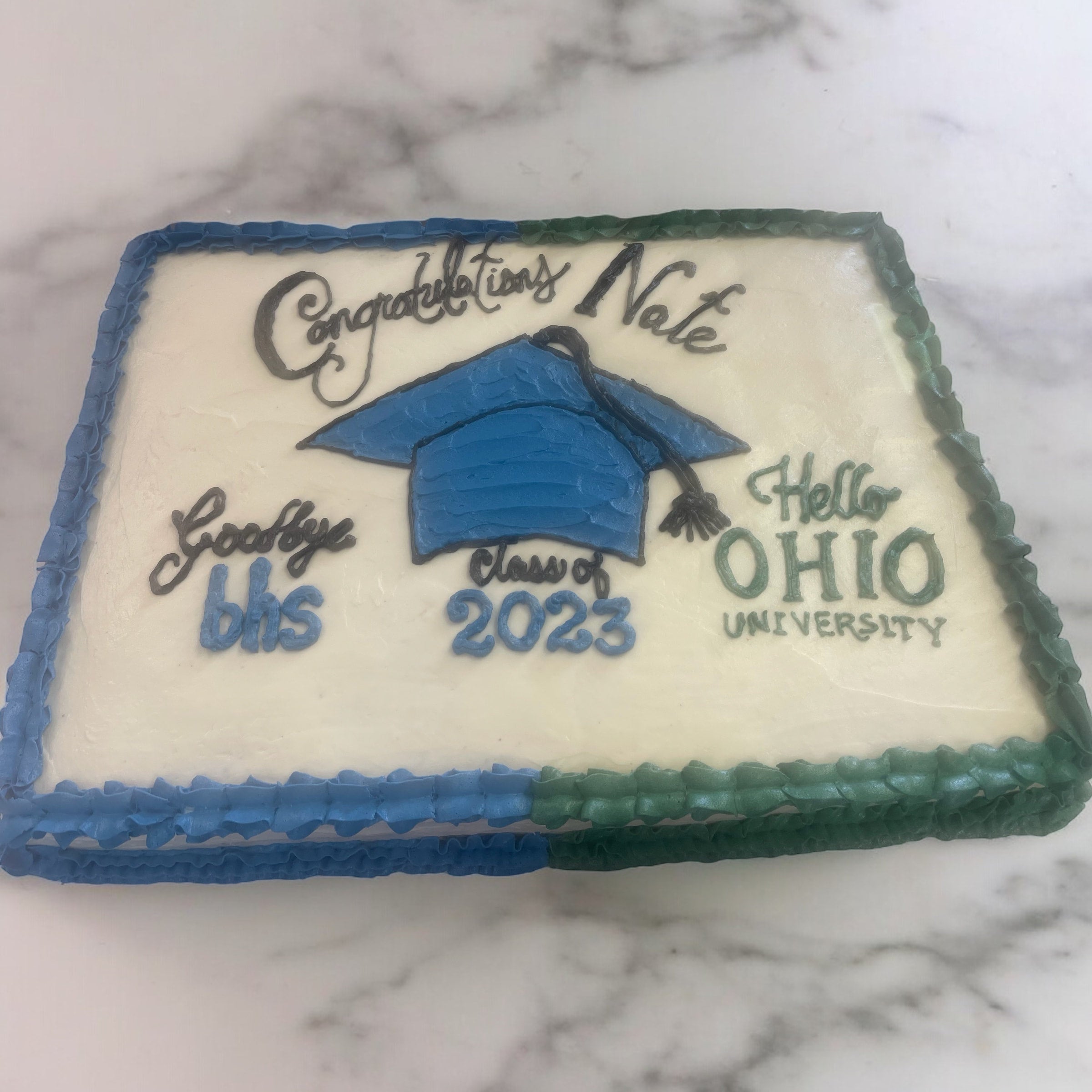 Custom Graduation Cake (1/2 Sheet) | The Treat Shoppe & Bakery