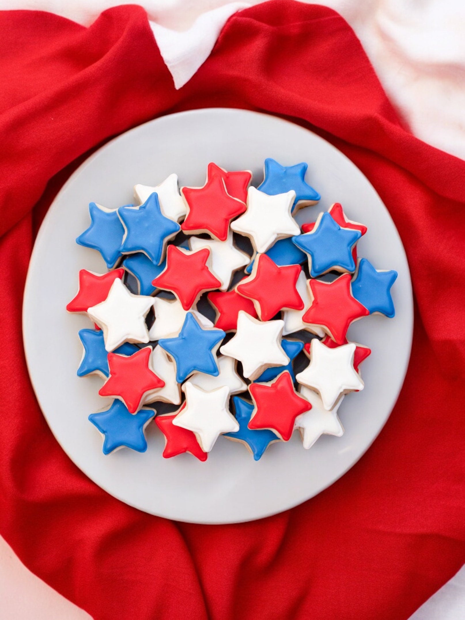 Petite Red, White & Blue Star Bites (2 Dozen) | The Treat Shoppe & Bakery